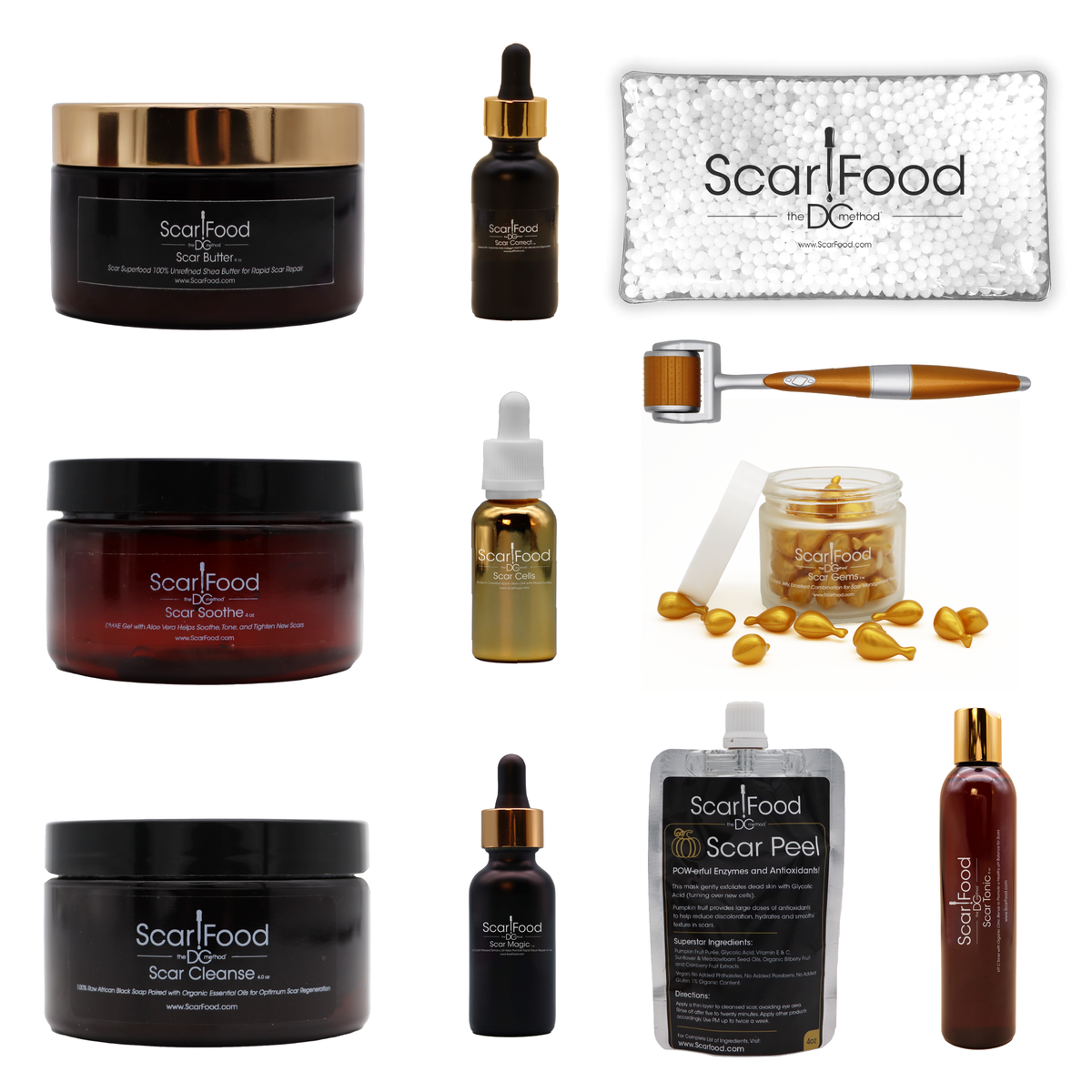 Scar Scram Kit (Complete Scar Prevention & Repair Kit) - Scar Food