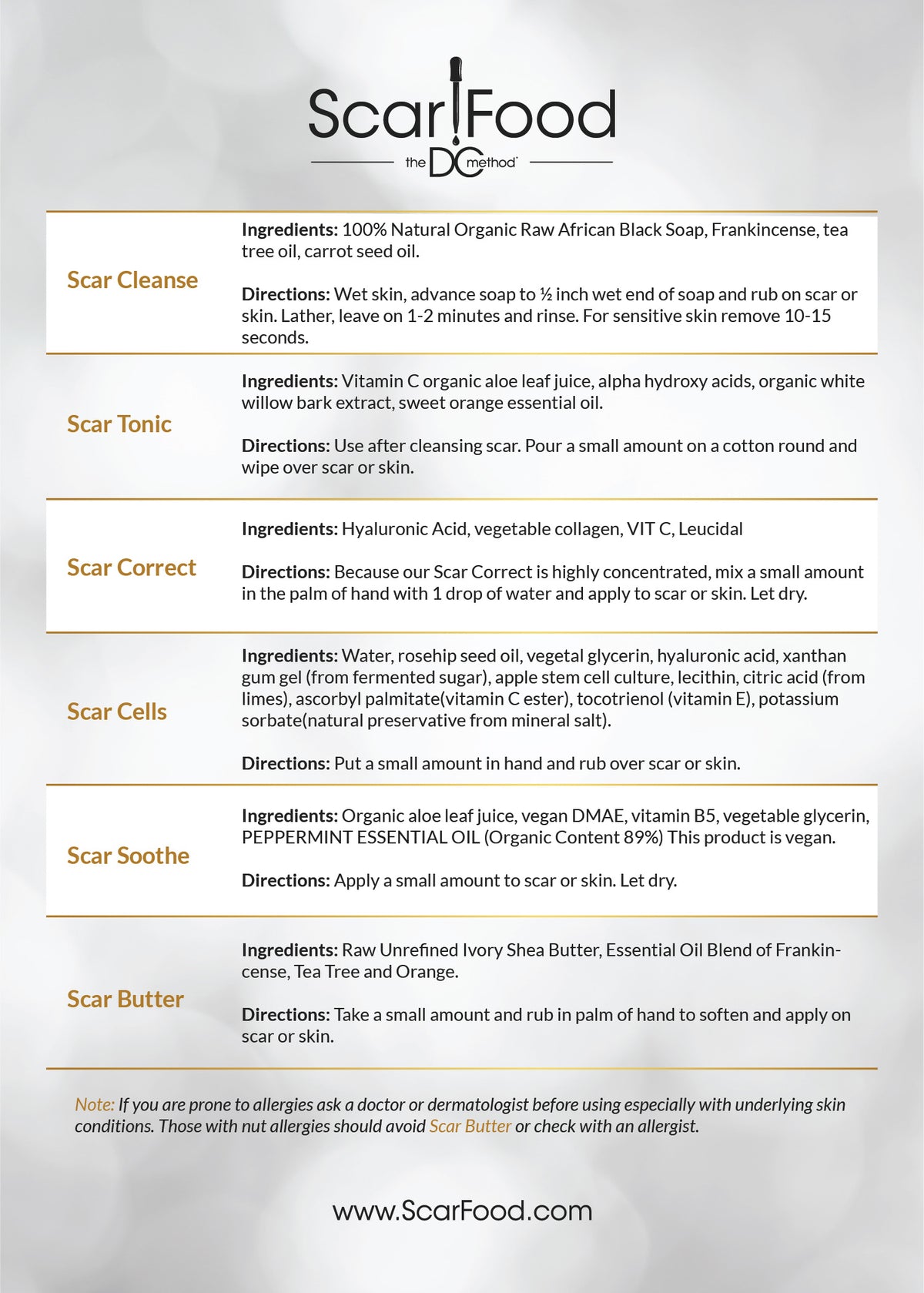 Scar Mini Kit (Scar Tissue Repair Kit) - Scar Food