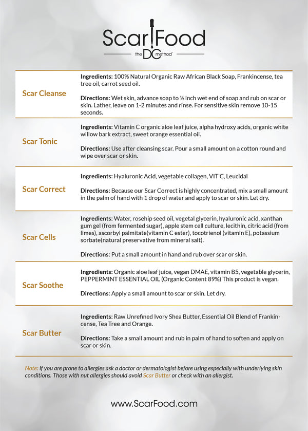 Scar Mini Kit (Scar Tissue Repair Kit) - Scar Food